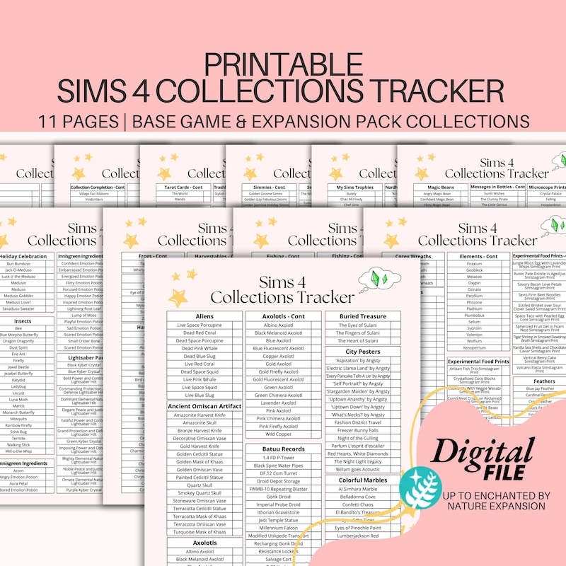 The Sims 4 Spreadsheet - Etsy