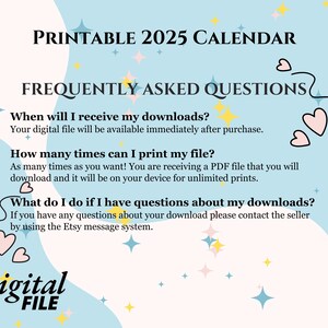 Rainbow 2025 Printable Calendar Monday Start Sunday Start Beautiful ...