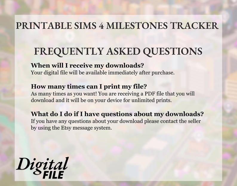 Pink Printable Sims 4 Milestones Tracker Planner Sheet Bundle Expansion ...