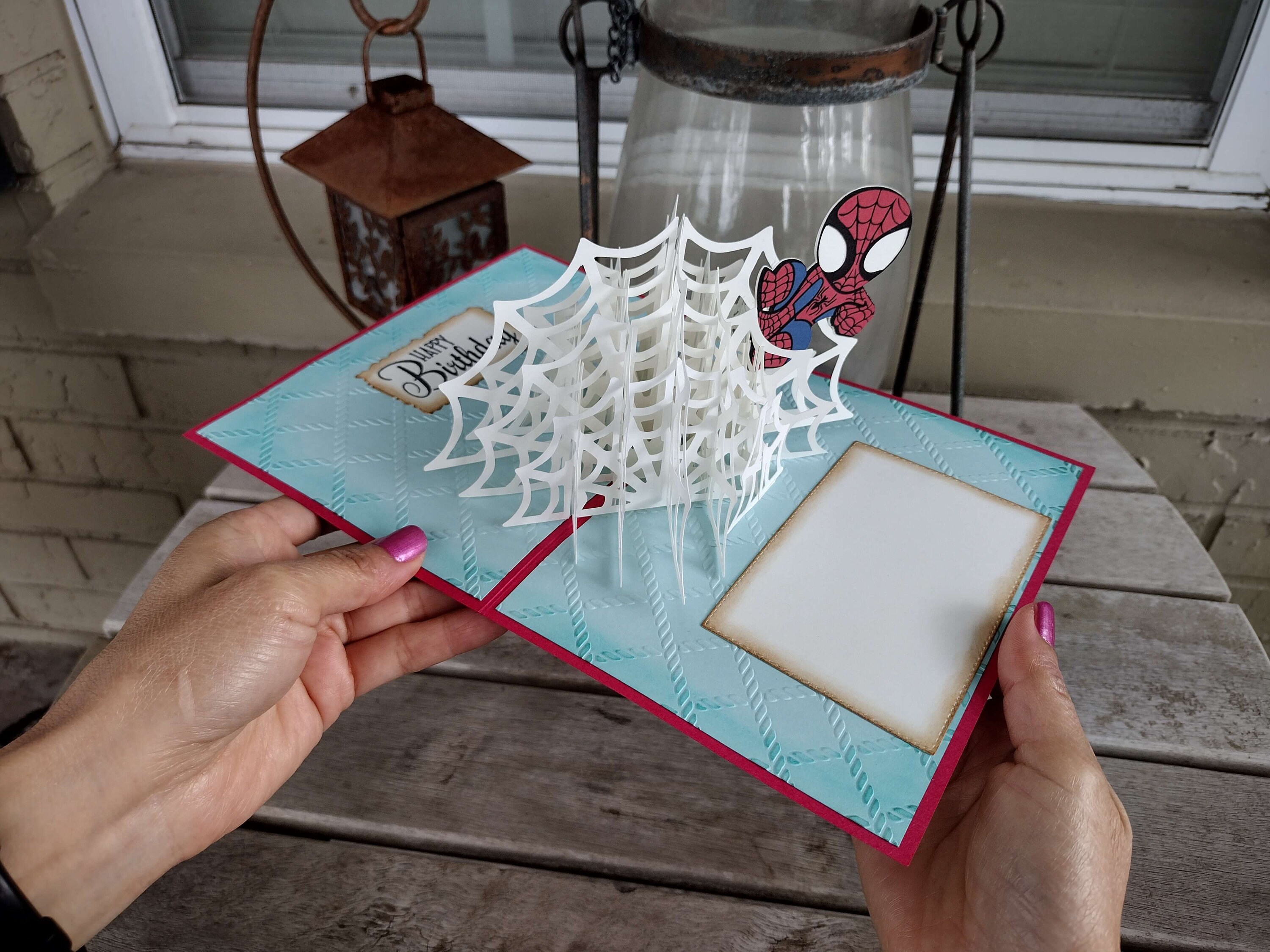 Spiderman Pop up Birthday Card: Handmade 3D Spidey Card - Etsy