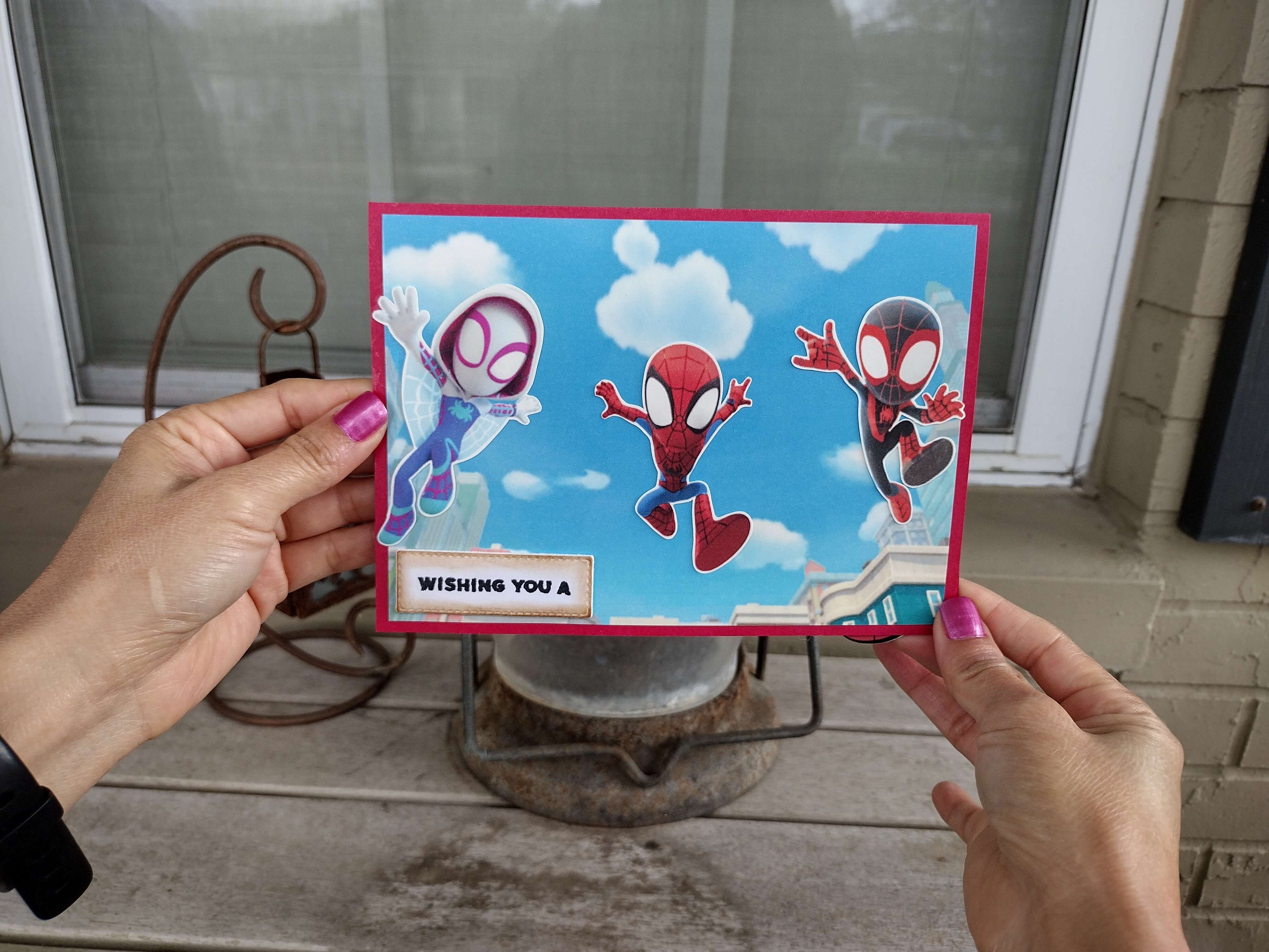 Spiderman Pop up Birthday Card: Handmade 3D Spidey Card - Etsy