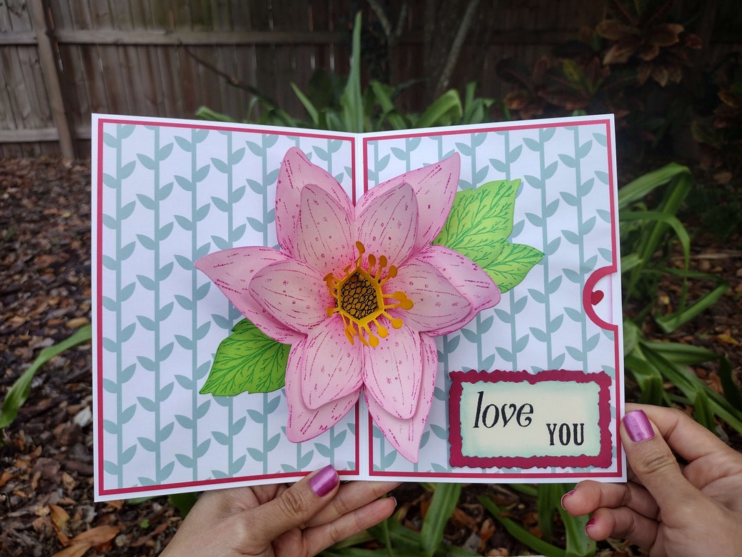 Cute Love Pop up Card - Valentines Day Pop up Card - Happy Birthday Pop ...