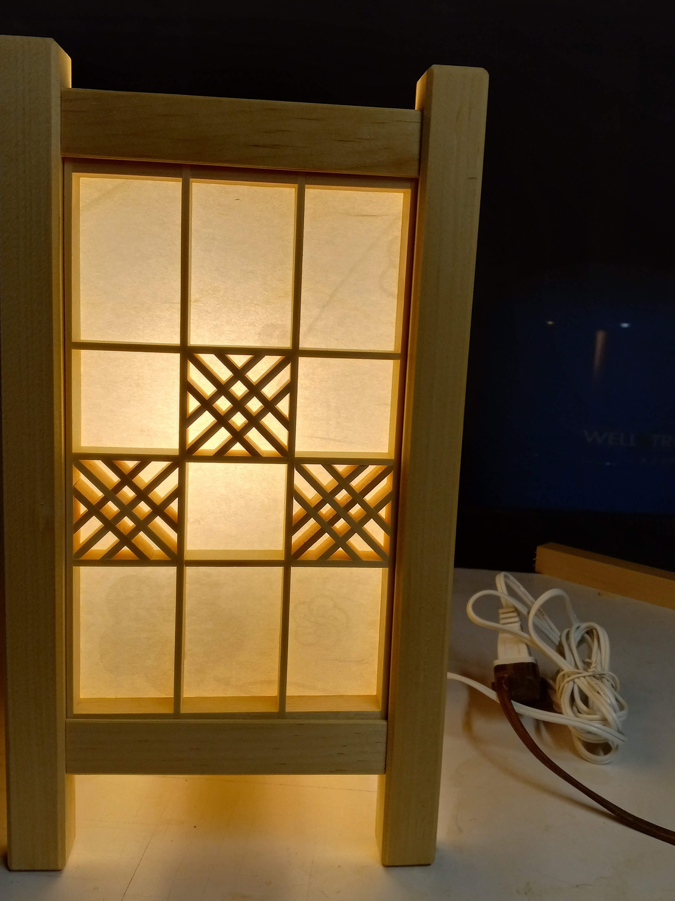 Hand Made Kumiko Table Lamps - Etsy