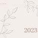 2023 Printable Floral Calendar - Etsy
