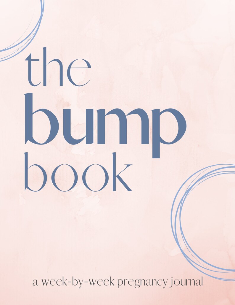 The Bump Book- a Week-by-week Pregnancy Journal - Etsy