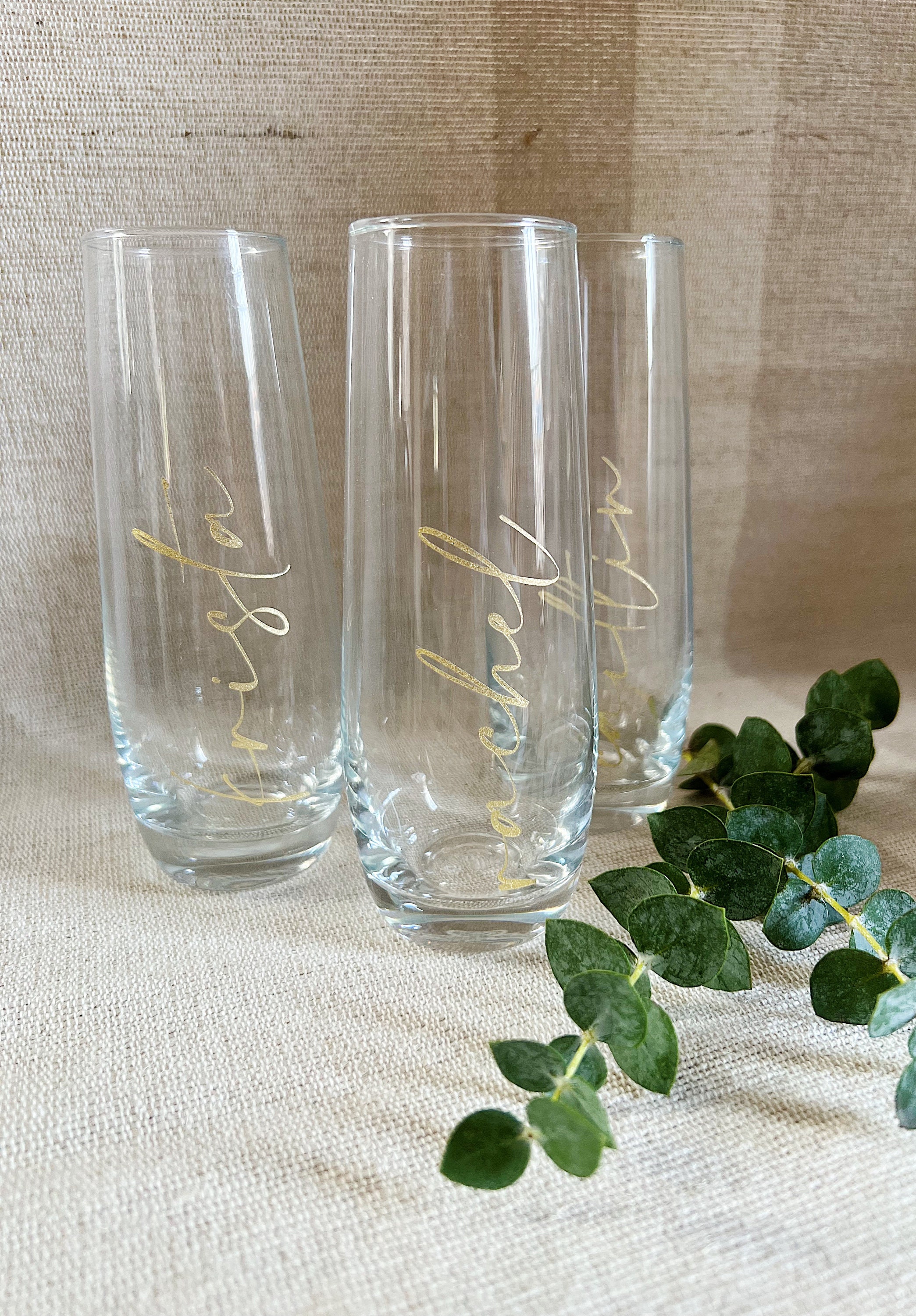 Personalized Champagne Glasses - Etsy