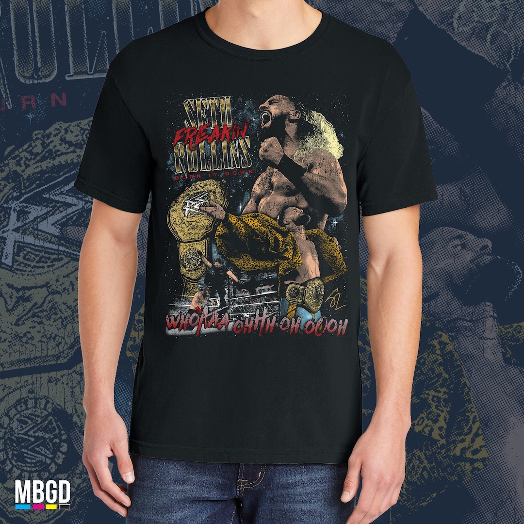 Seth Rollins Vintage Shirt, Seth Freakin' Rollins Vintage Wrestling ...
