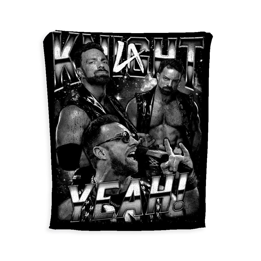 LA Knight Blanket, Vintage Wrestling Blanket, Wrestling Fan Gift, LA ...