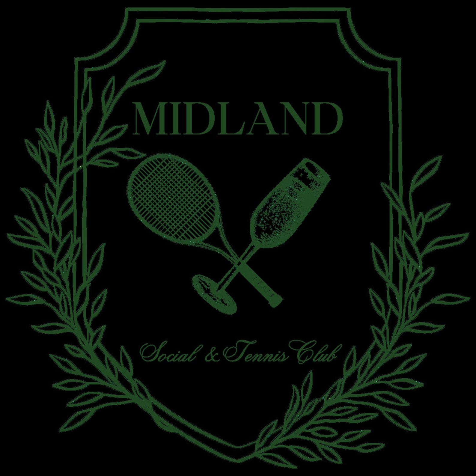 Midland Tennis & Social Club Logo - Etsy