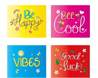 Uplift & Unwind | Positive Good Vibes Inspirational Wall Art Poster ...