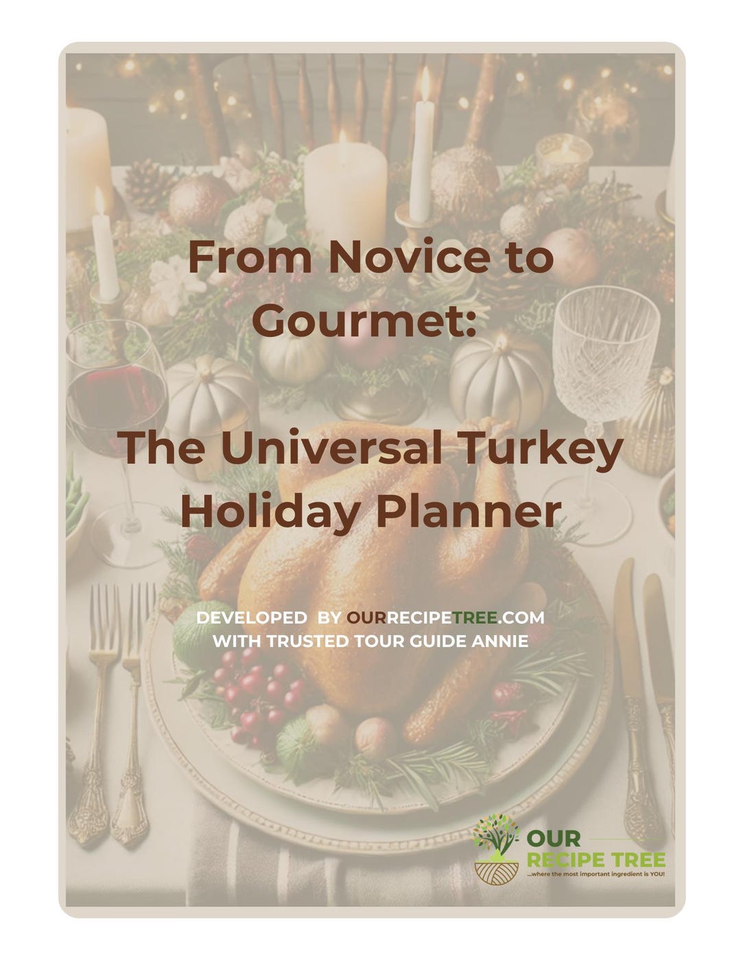 Traditional Turkey Holiday Meal Planner With Fillable Checklists for ...