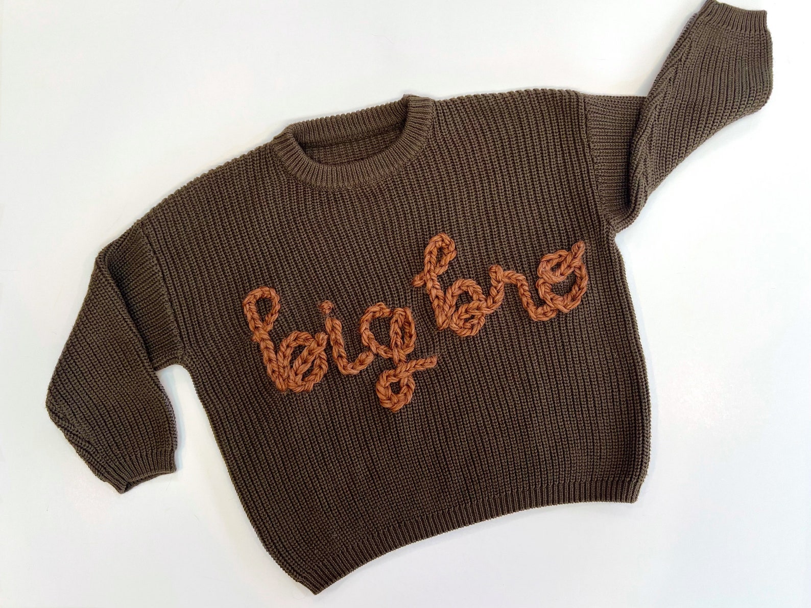 Hand Embroidered Big/little Sister/brother and Best Buds Sweater - Etsy