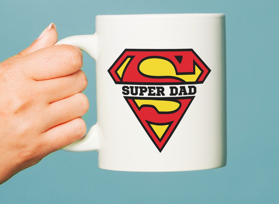 Superdad Mug, DAD Mug, Fathers Day Mug, Birthday Gift for Dad, Gift for Him, Superhero Ceramic ...