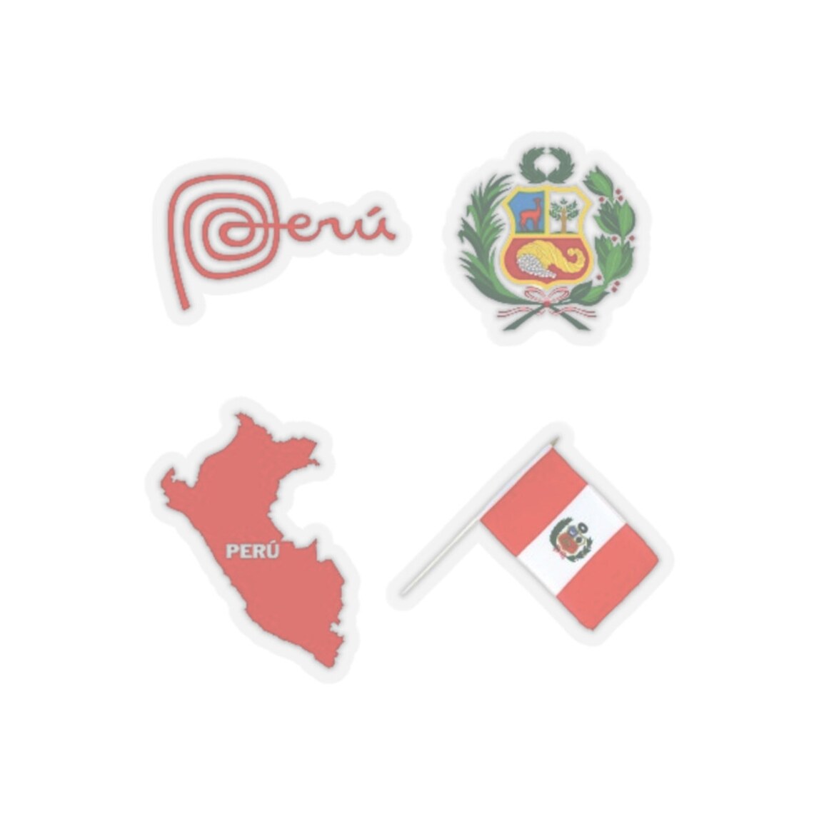 Peru Stickers, Peruvian Stickers, Marca Peru, Peruvian Flag Sticker - Etsy