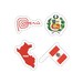 Peru Stickers, Peruvian Stickers, Marca Peru, Peruvian Flag Sticker - Etsy