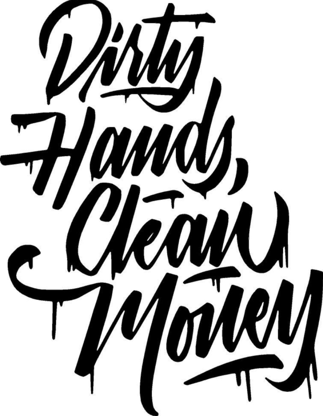 Dirty Money Sticker
