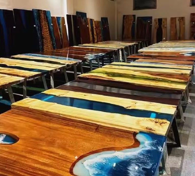 Epoxy Table, Custom Dining Table, Coffee Table, Live Edge Table, Epoxy ...