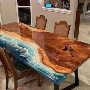 Epoxy Table, Custom Dining Table, Coffee Table, Live Edge Table, Epoxy ...