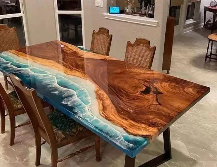 Epoxy Table, Custom Dining Table, Coffee Table, Live Edge Table, Epoxy ...