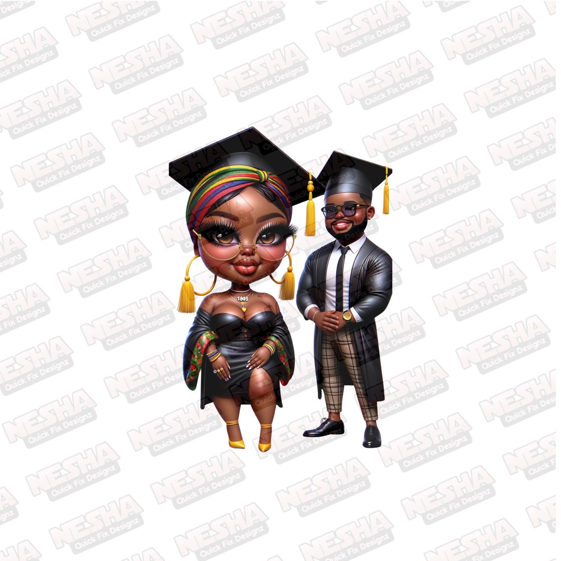 Graduation Chibi, Chibi Clipart, Chibi Bundle, Chibi Png, Chibi Svg ...