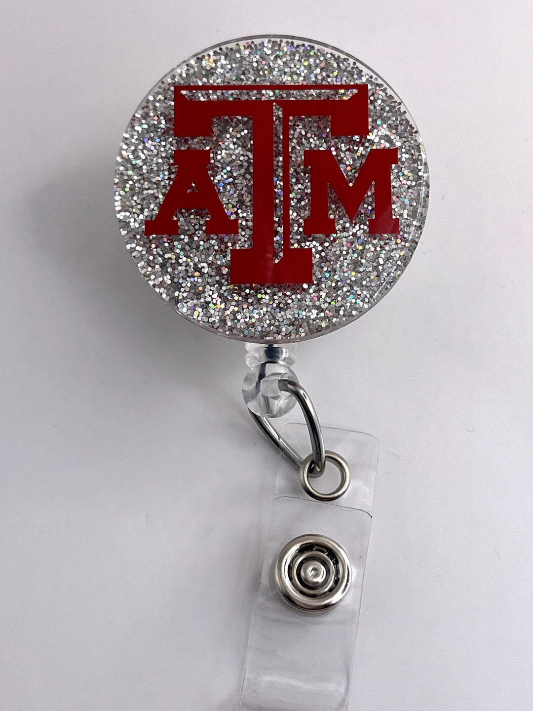 Texas A&M University Aggies Retractable ID Badge Holder, Badge Reel ...