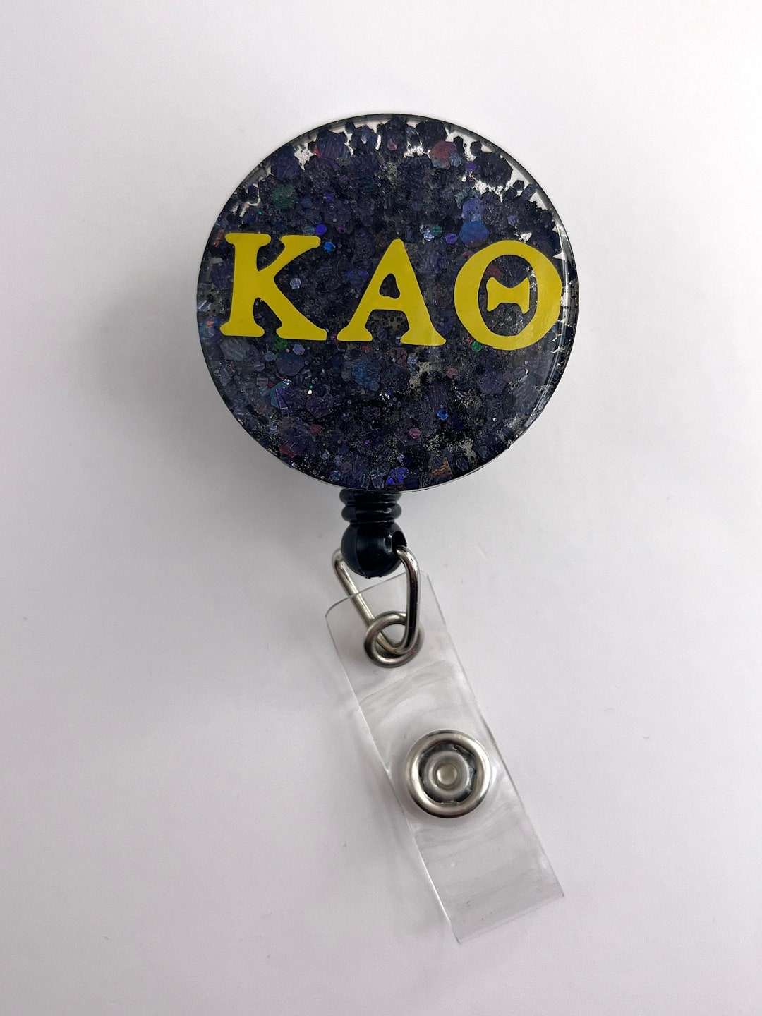 Kappa Alpha Theta Retractable ID Badge Holder, Badge Reel, Lanyard Clip ...