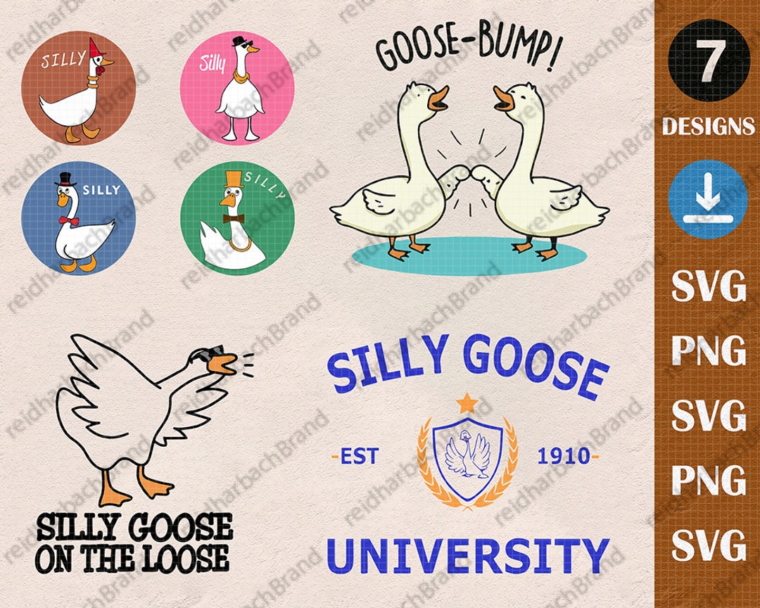 Silly Goose Png Bundle Silly Goose University Png Silly - Etsy