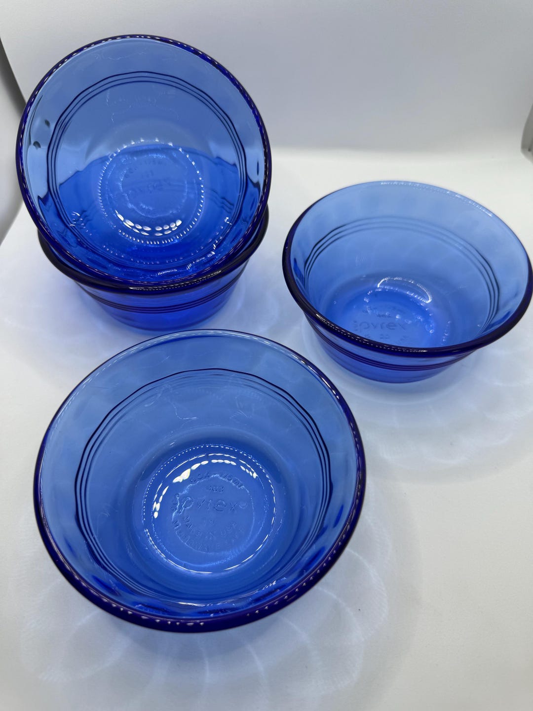 Cobalt Blue Pyrex Custard Cups, Set of 4 - Etsy