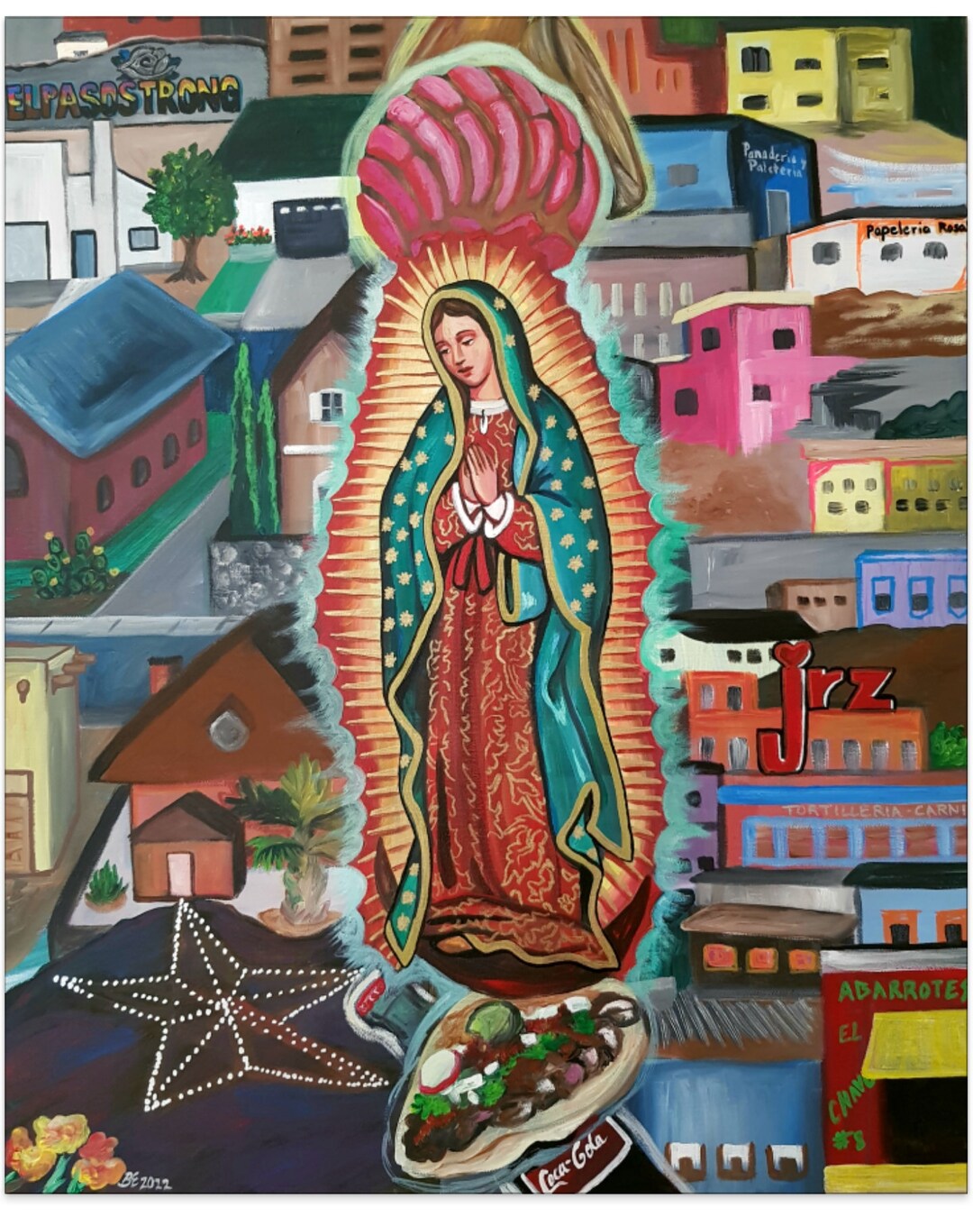 Virgen Maria De Guadalupe Virgin Mary in El Paso, Juarez Mexico, With ...