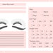 Client Lash Info Cards 50 Pages (editable Link Through Canva) - Etsy