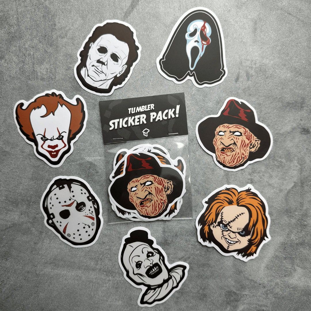 Horror Sticker Pack 7 Stickers - Etsy