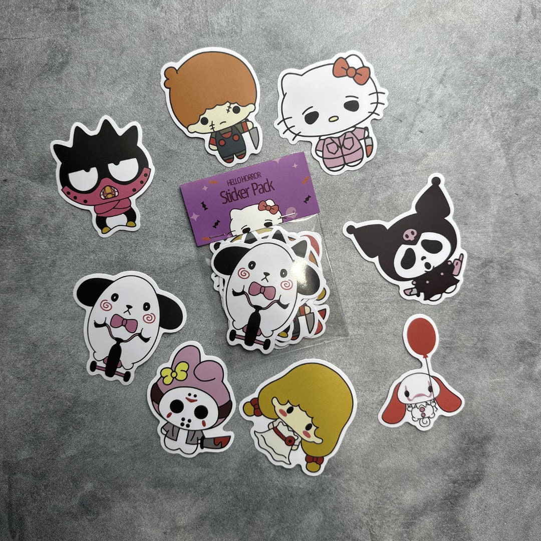 Hello Horror Sticker Pack - Etsy