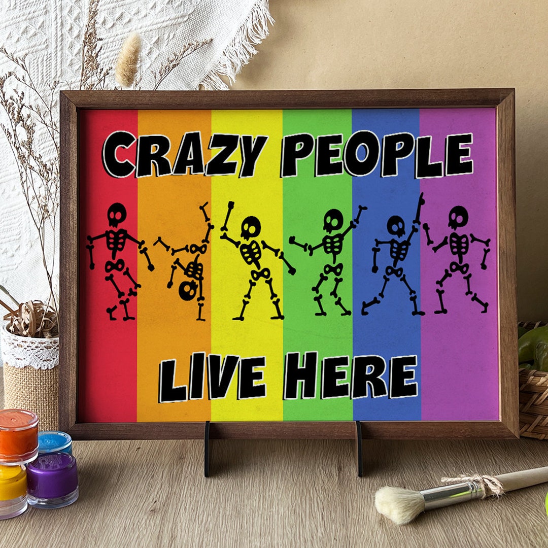 LGBTQ Pride Sign Skeleton Decor Pride Door Sign Pride Door - Etsy