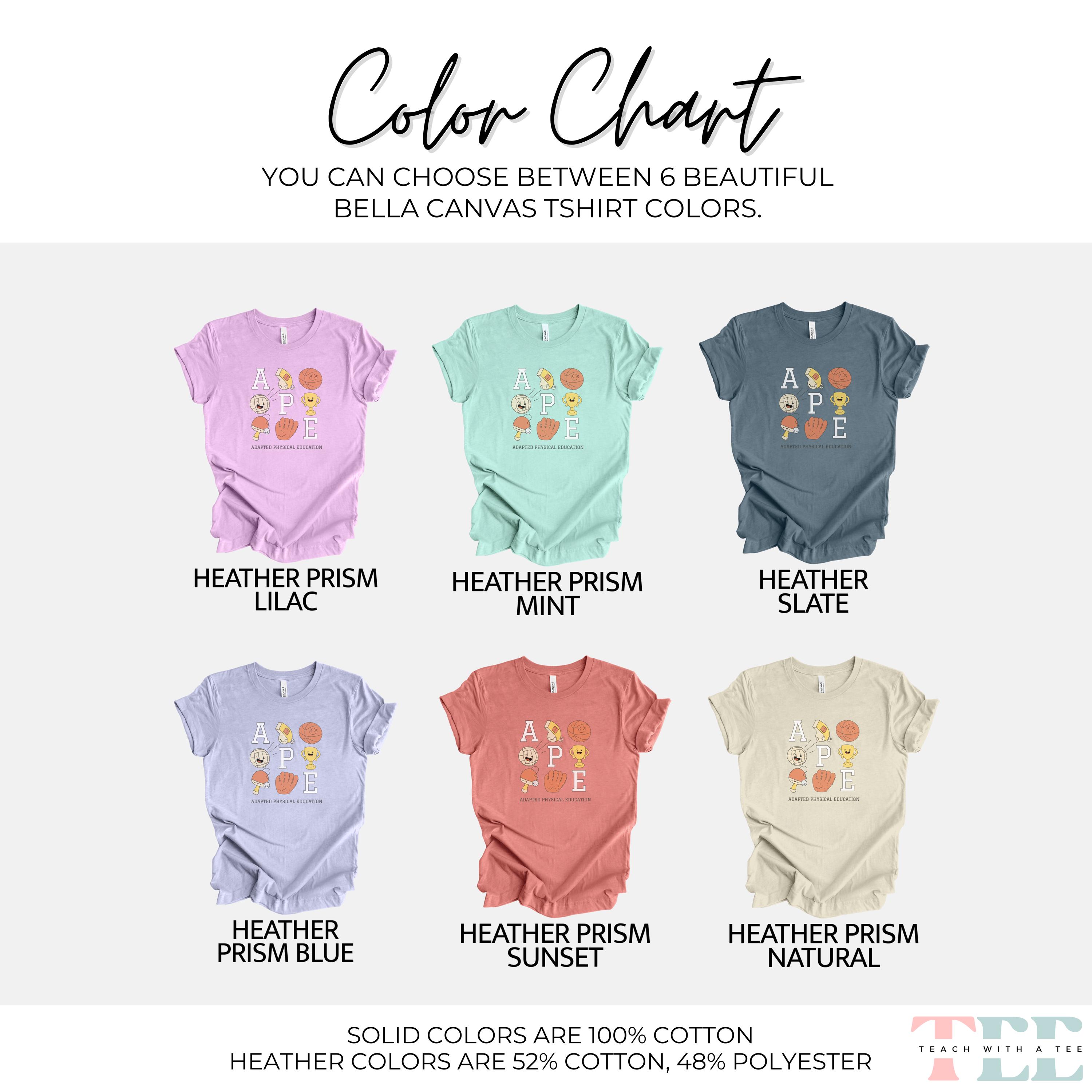 APE Teacher Shirt, Adapted Physical Education Teacher Shirt, APE Coach ...