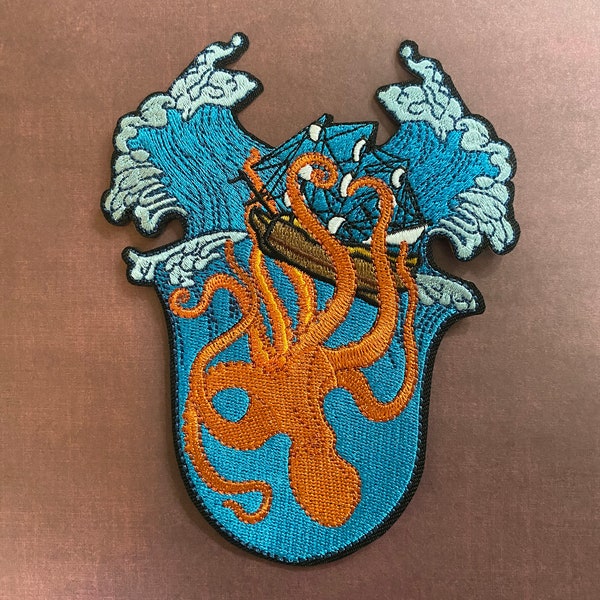Kraken Iron on Patch - Etsy