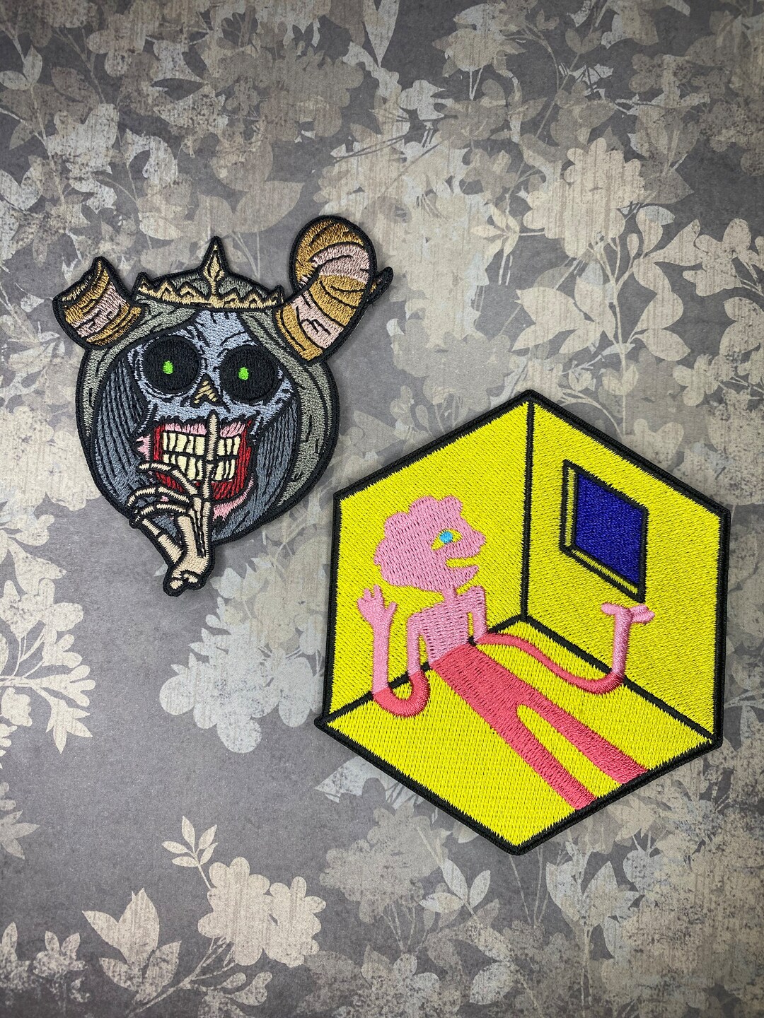 Iron on Patch Cartoon Gods Bundle of 2 Embroidered Patches Adventure ...