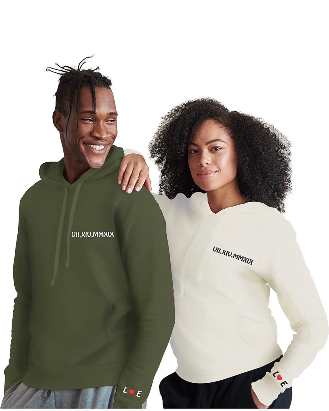 COUPLES MATCHING HOODIE, Custom Couple Hoodie Sweatshirt, Couples ...