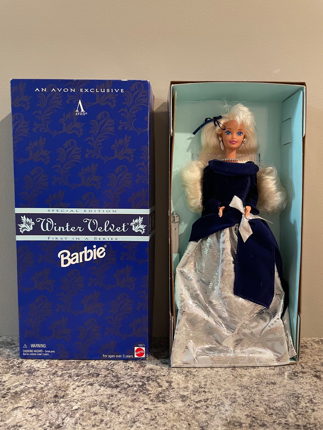 Avon Winter Velvet Barbie - Etsy