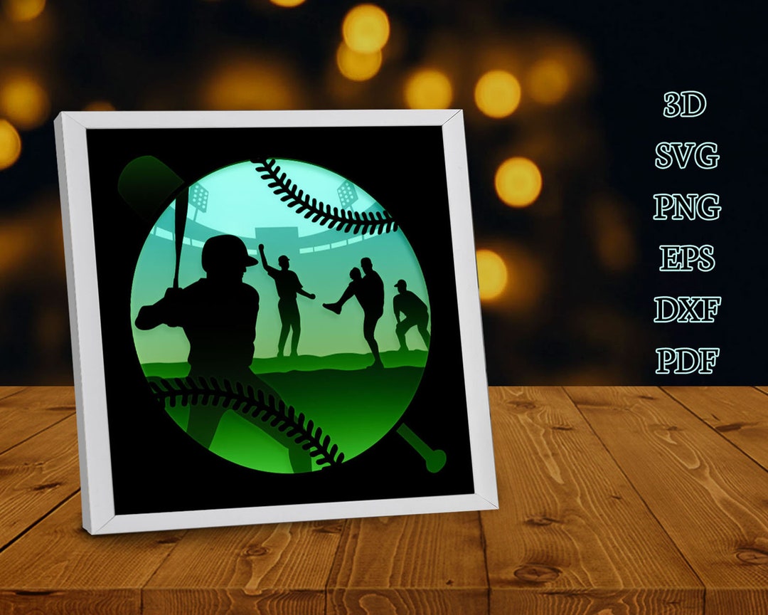 Buy 3D Baseball Shadow Box Svg Baseball Svg Baseball Mom Svg 3d Online ...