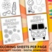 Custom Groovy Coloring Pages Party Favors Printable Retro - Etsy