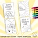 Custom Groovy Coloring Pages Party Favors Printable, Retro Birthday ...