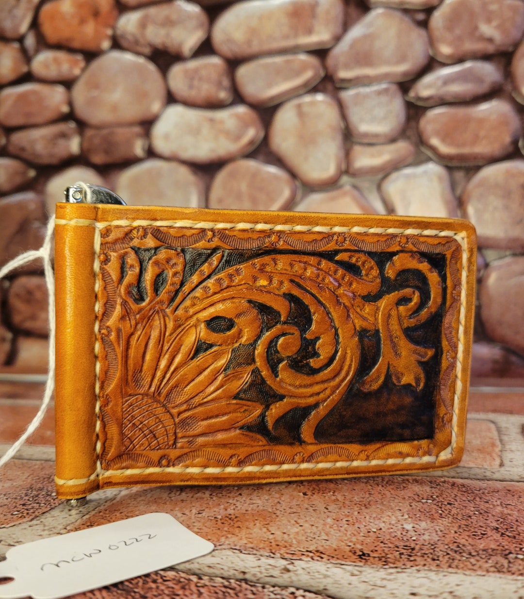 Handmade Leather Money Clip Wallet - Etsy