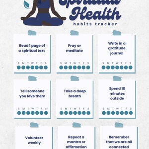 Digital Weekly Spiritual Habits Tracker Printable - Etsy