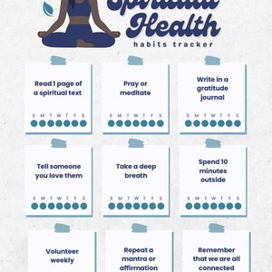Digital Weekly Spiritual Habits Tracker Printable - Etsy