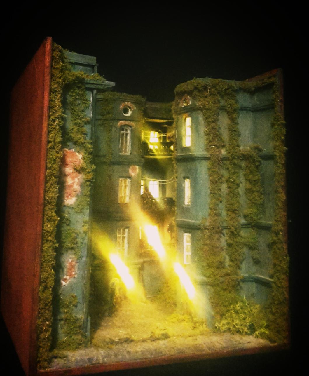 Book Nook.booknook.courtyard of an Old Tenement House. - Etsy