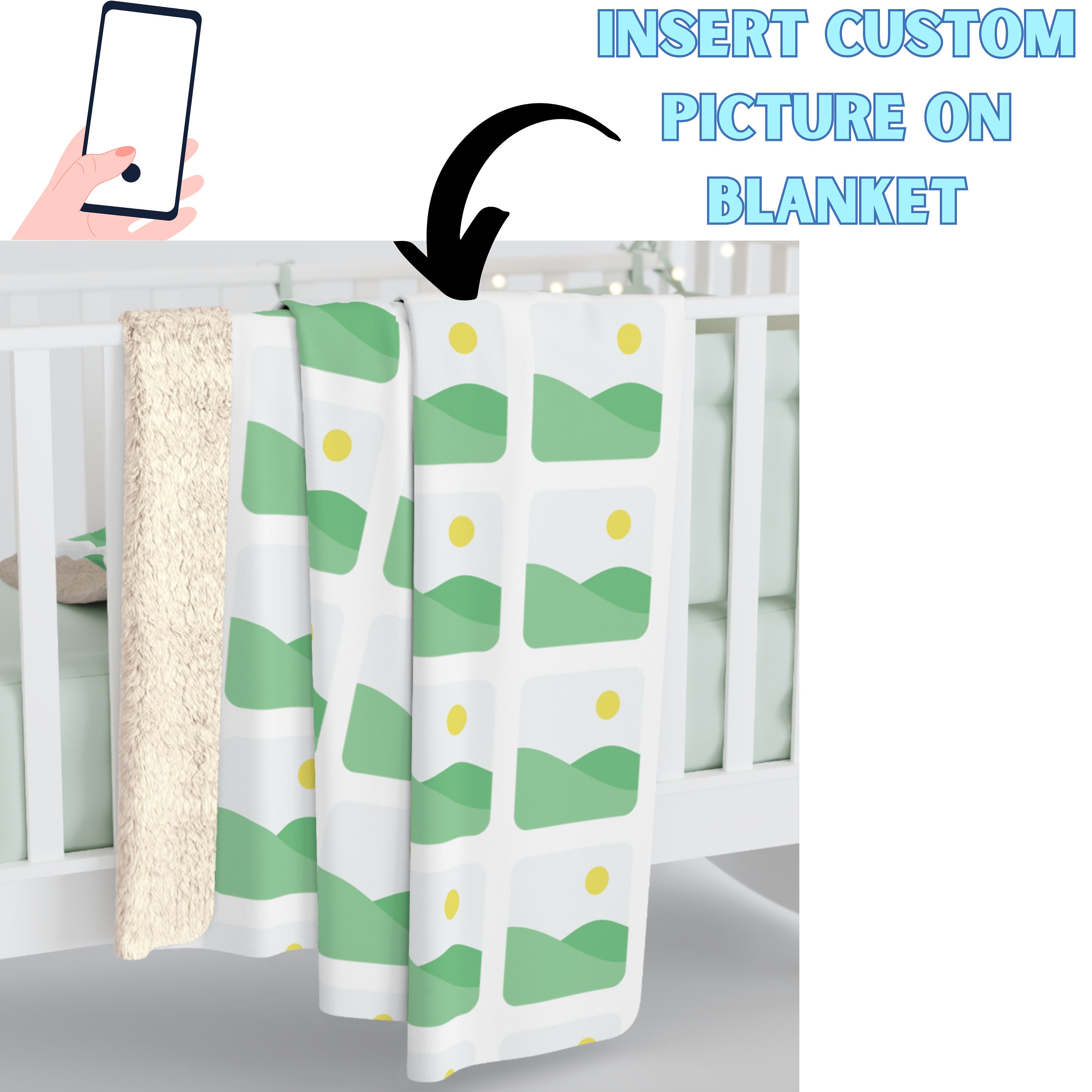 Custom Blanket With Picture Custom Sherpa Fleece Blanket - Etsy