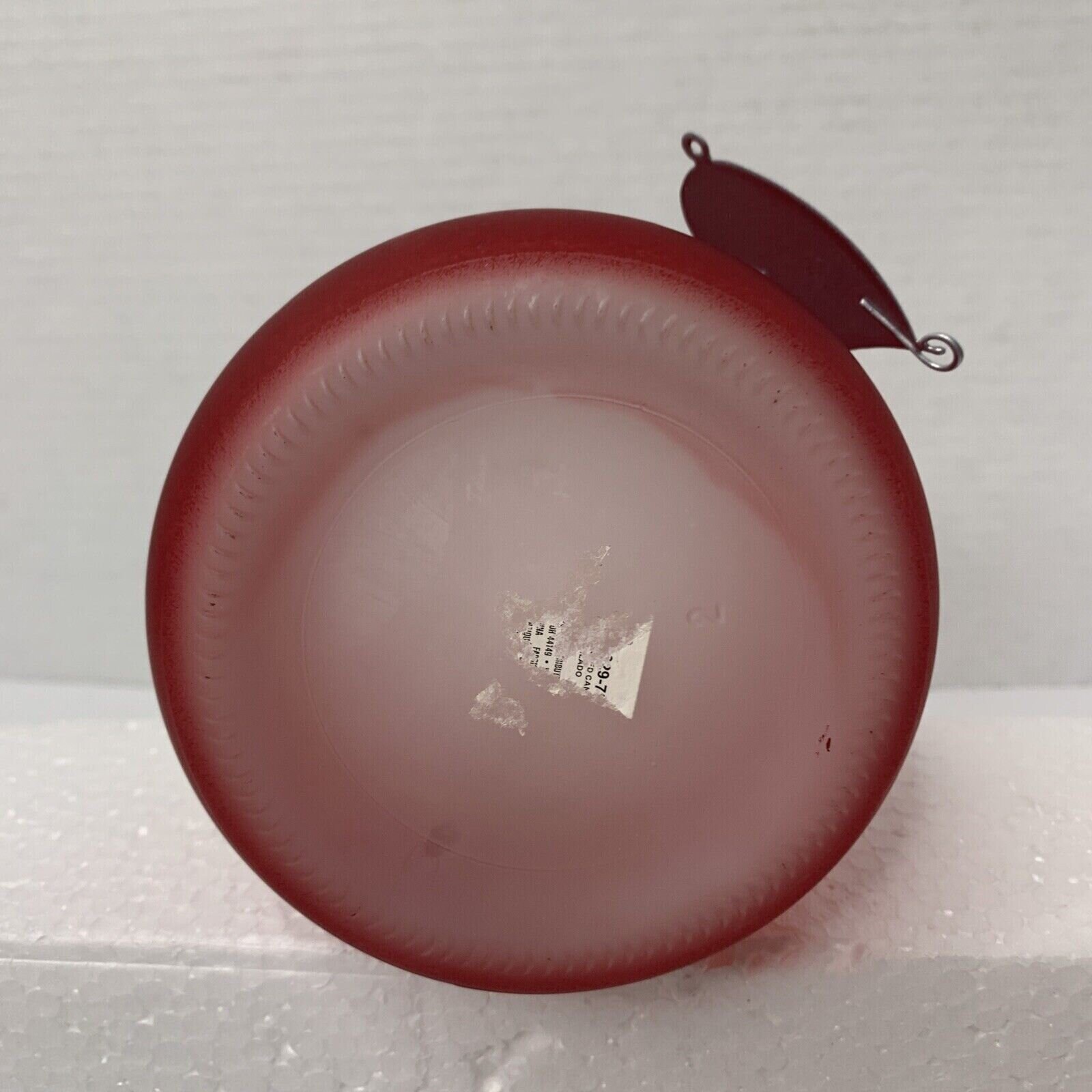 Red Frosted Glass Jar With A Metal Handle Metal Heart Candy - Etsy