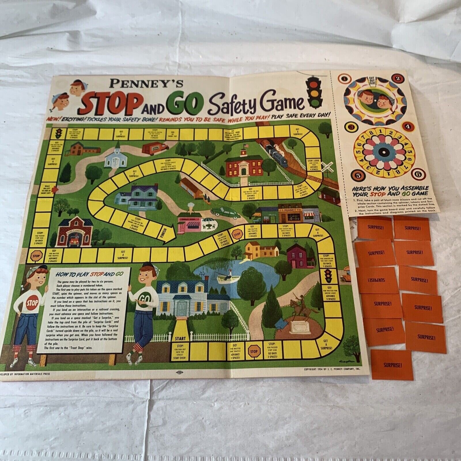 Vintage Paper Board Game Toy 1954 JC Penny National Security - Etsy