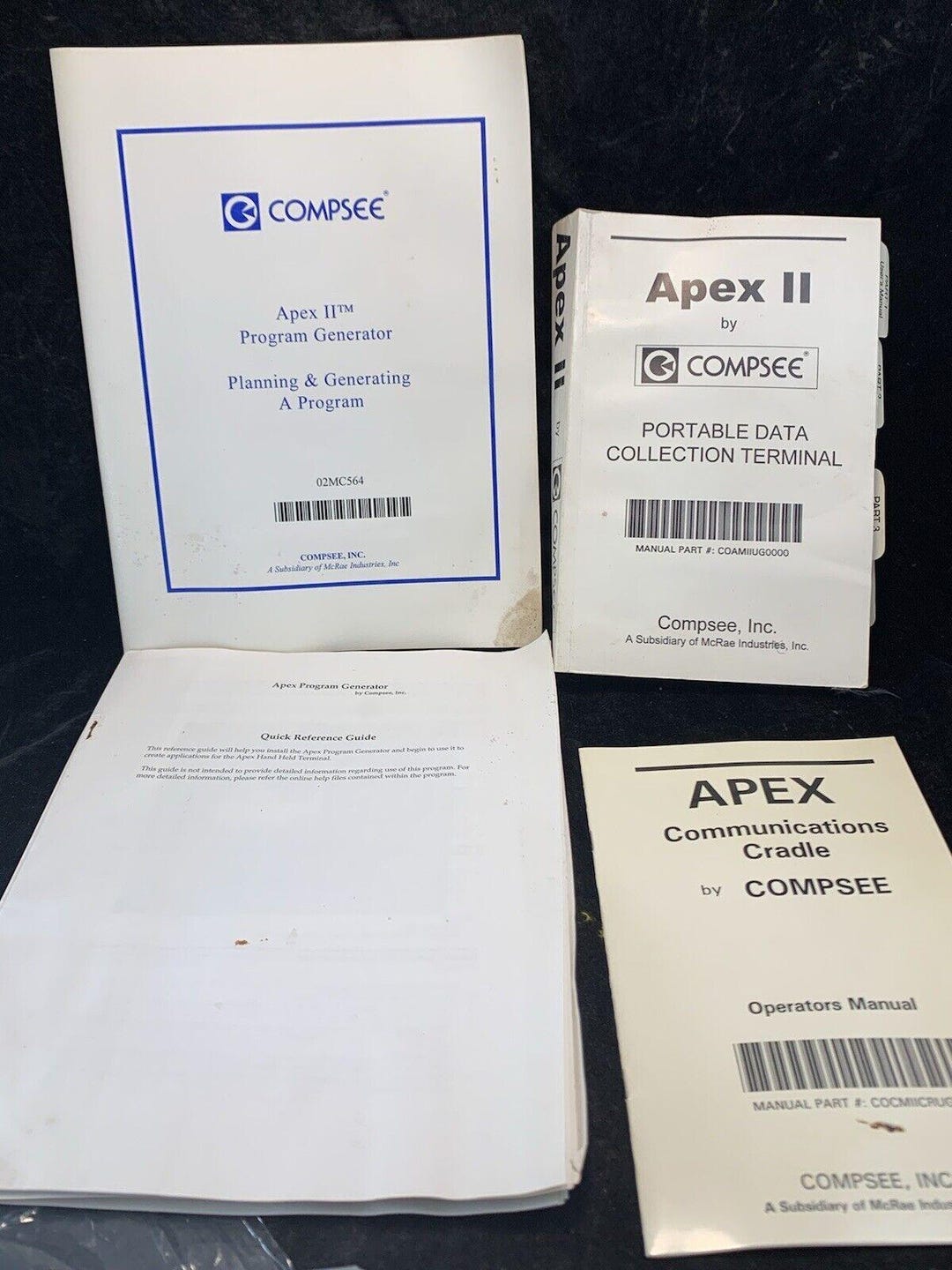 Vintage Apex II Portable Data Collection Software for Reading Barcodes ...