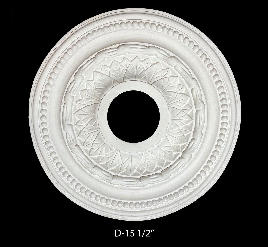 Plaster Ceiling Medallion 15 1/2 Inch Diameter - Architectural ...